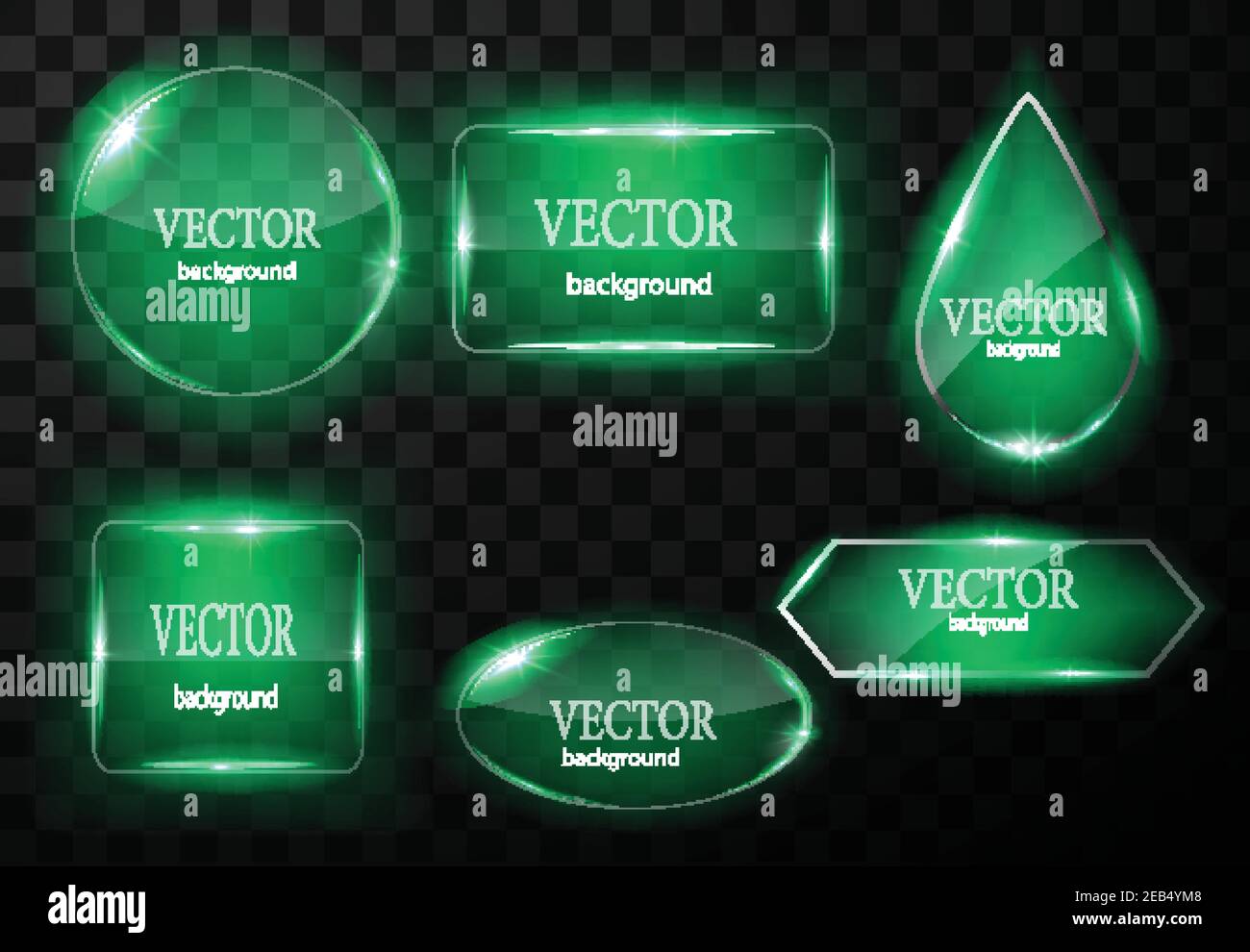 Glass vector button plane. Easy editable background Stock Vector Image ...