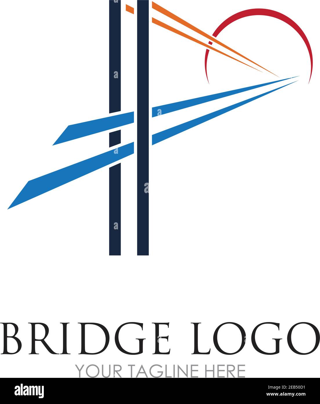 Bridge Logo Template vector icon illustration design Stock Vector Image ...