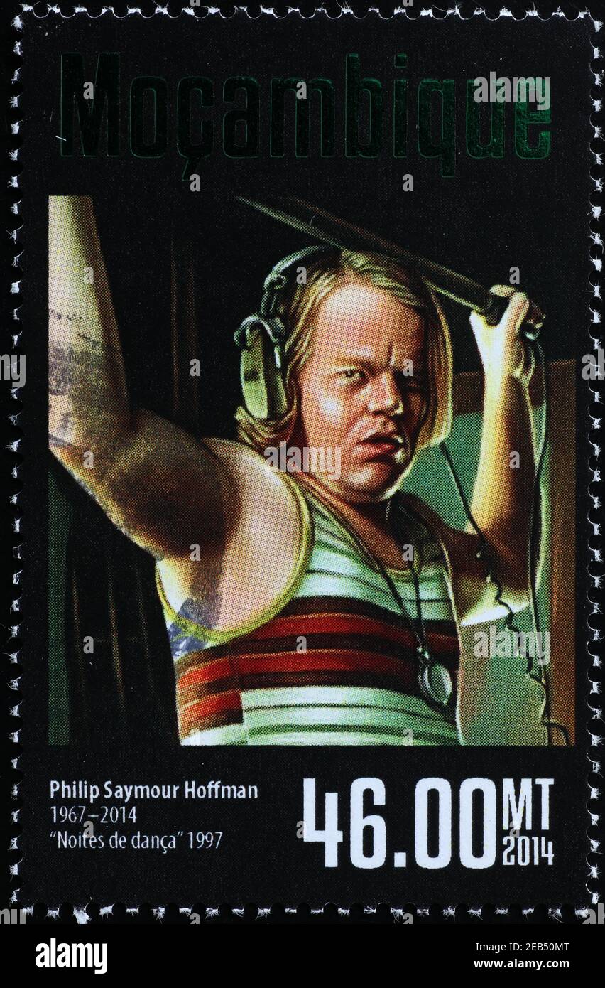 Actor Philip Seymour Hoffman on postage stamp Stock Photo - Alamy