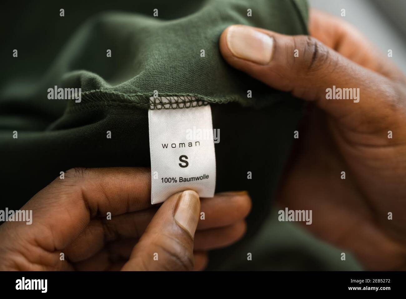 Shirt Size Clothes Label Symbol On Clothing Stock Photo - Alamy