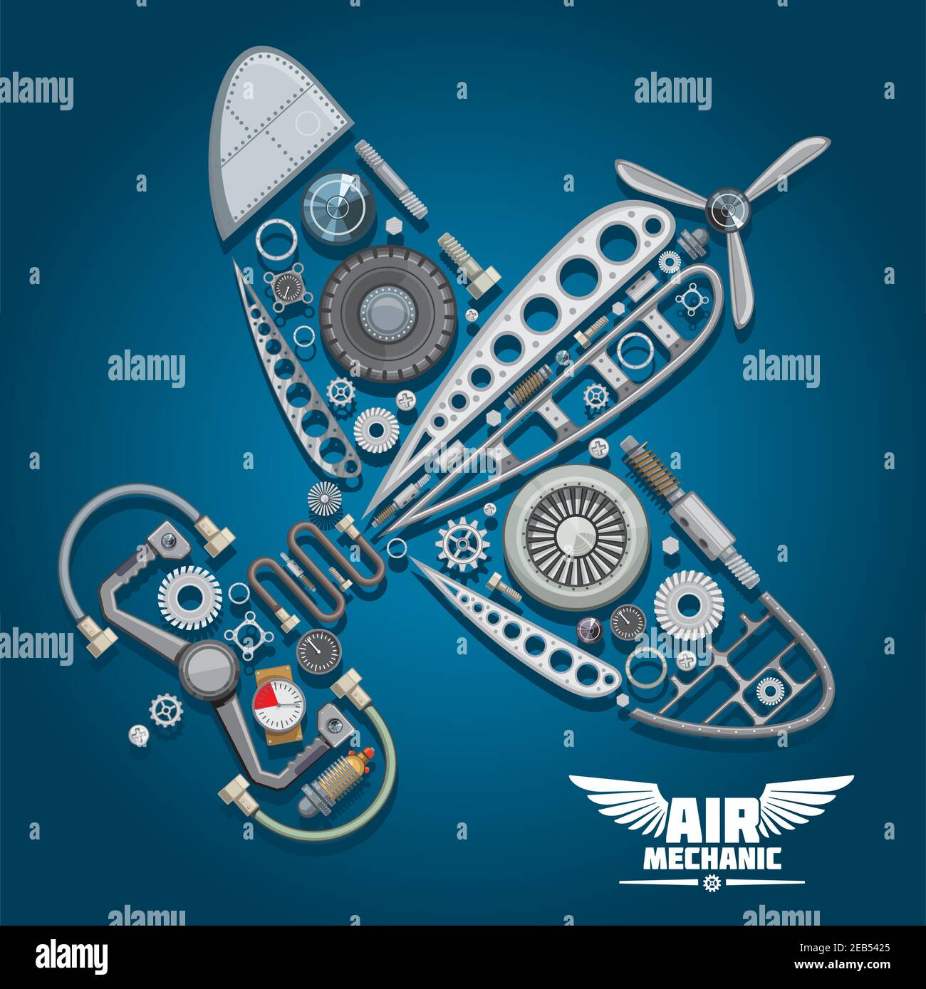 Wing valve Stock Vector Images - Alamy