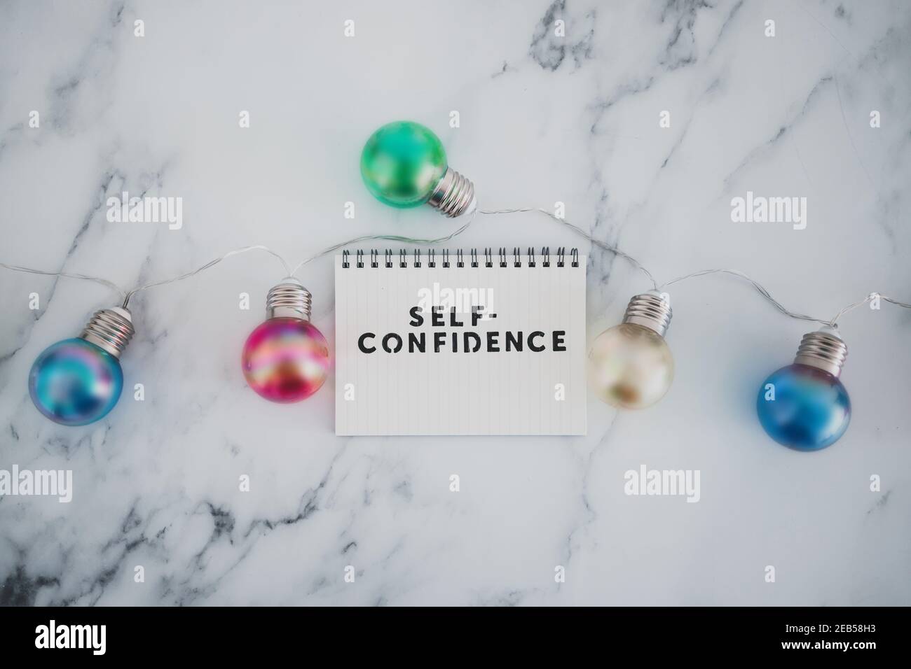 psychology and positive attitude concept, Self--confidence text on ...
