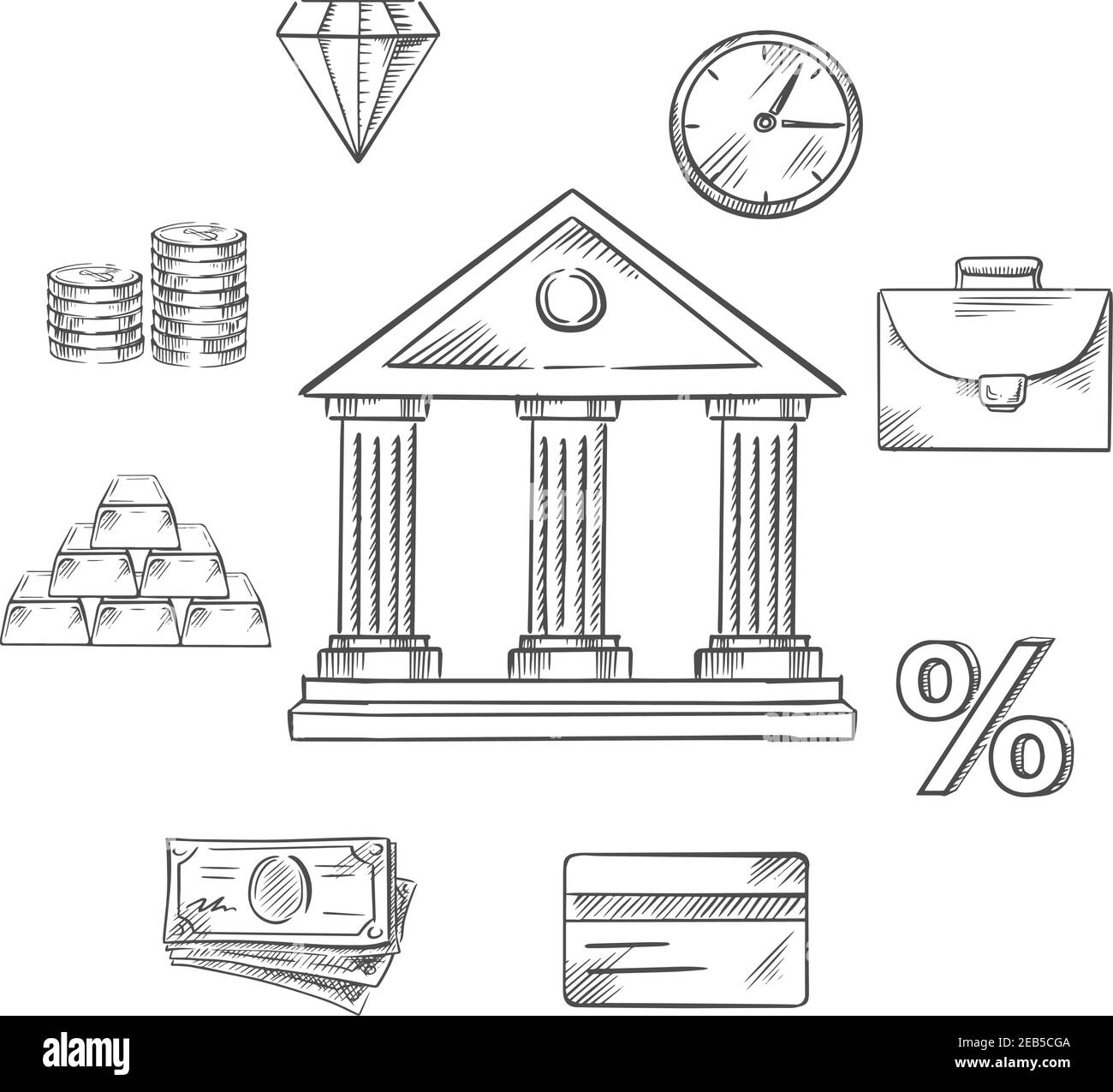 Economy central bank Stock Vector Images - Alamy