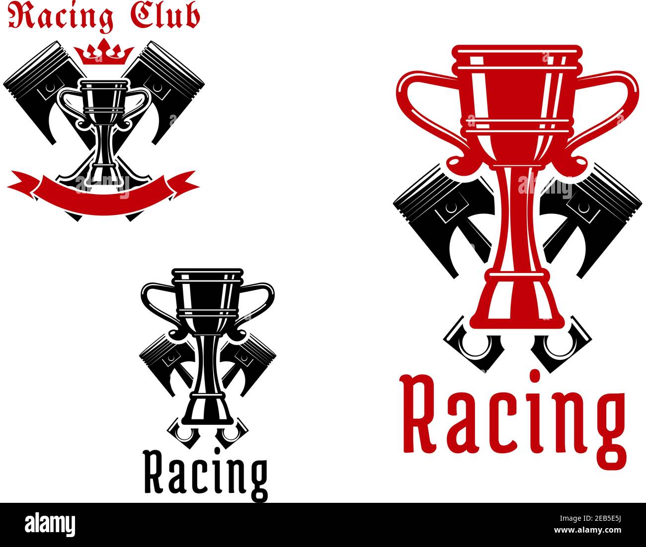 Club crowned Stock Vector Images - Alamy