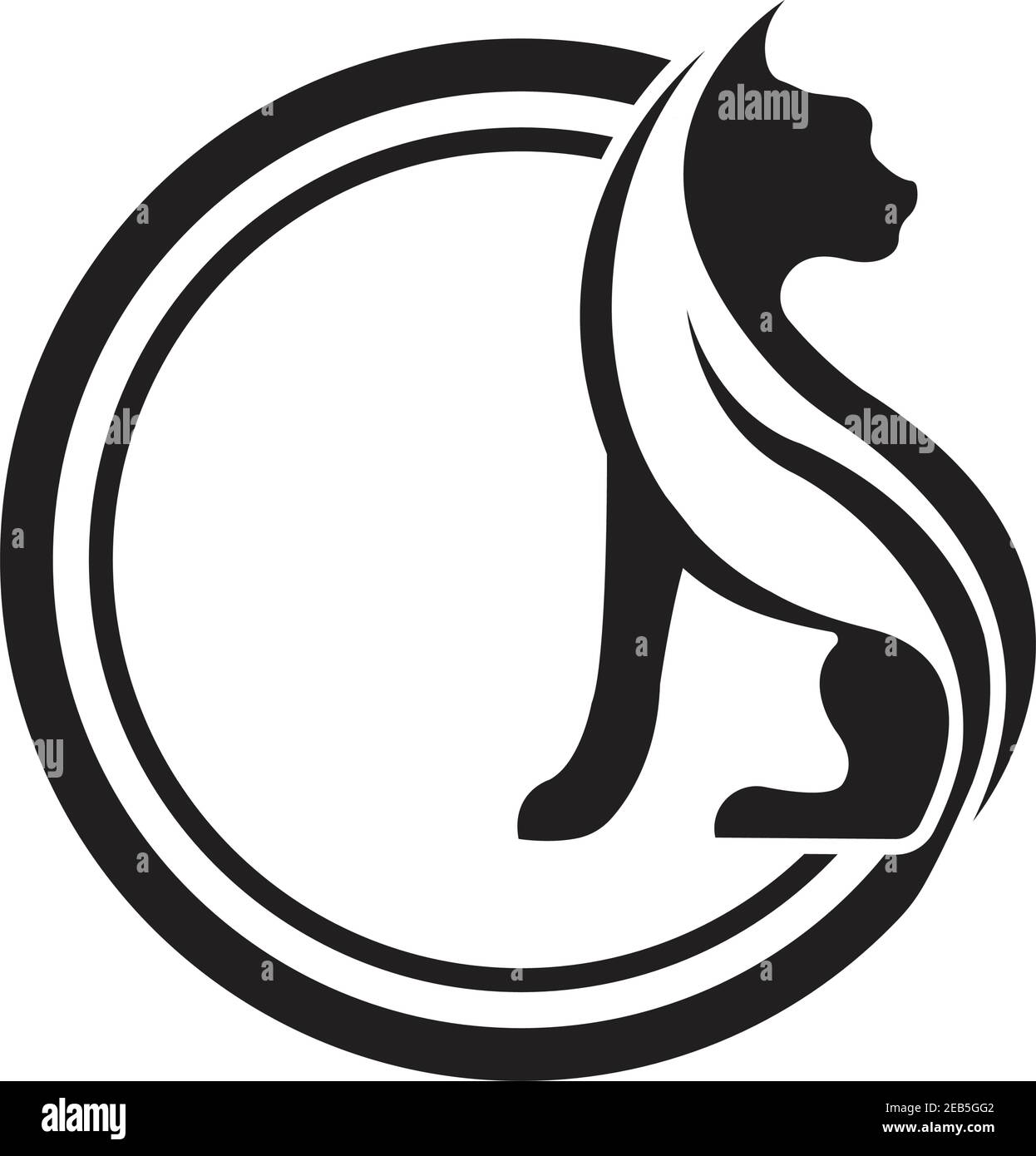 cat logo vector symbol illustration design template Stock Vector Image ...