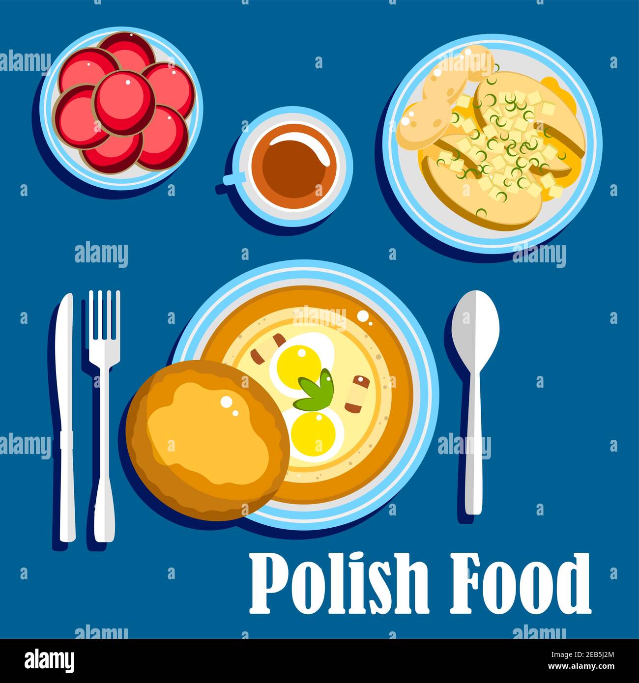 Fish hard boiled eggs Stock Vector Images - Alamy