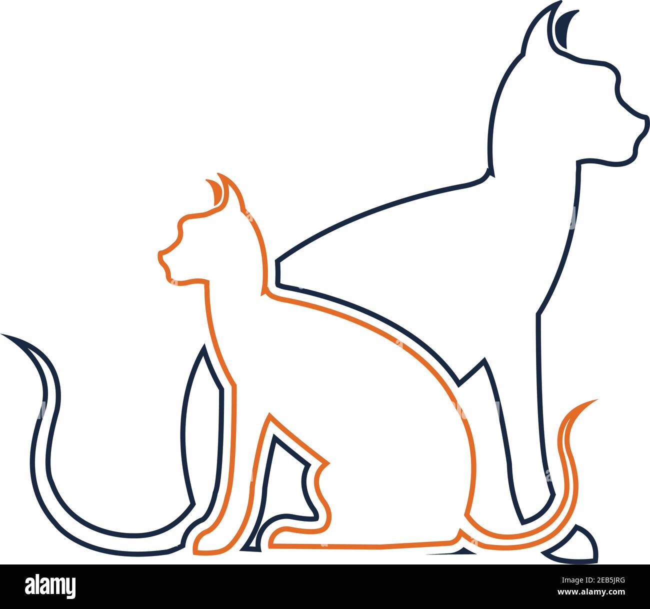 cat logo vector symbol illustration design template Stock Vector Image ...