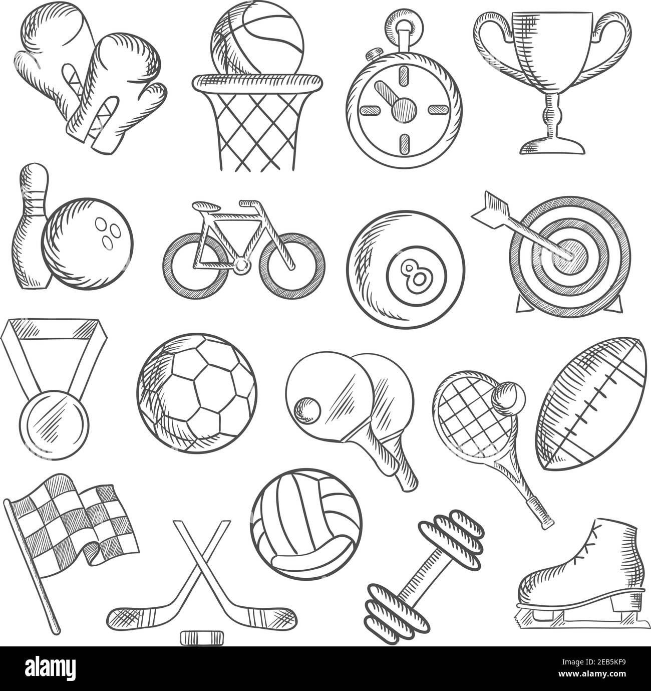 Volleyball sketch hi-res stock photography and images - Alamy