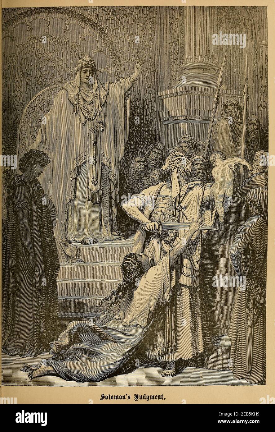 King Solomon's Judgement From ' The pictorial Catholic library ...