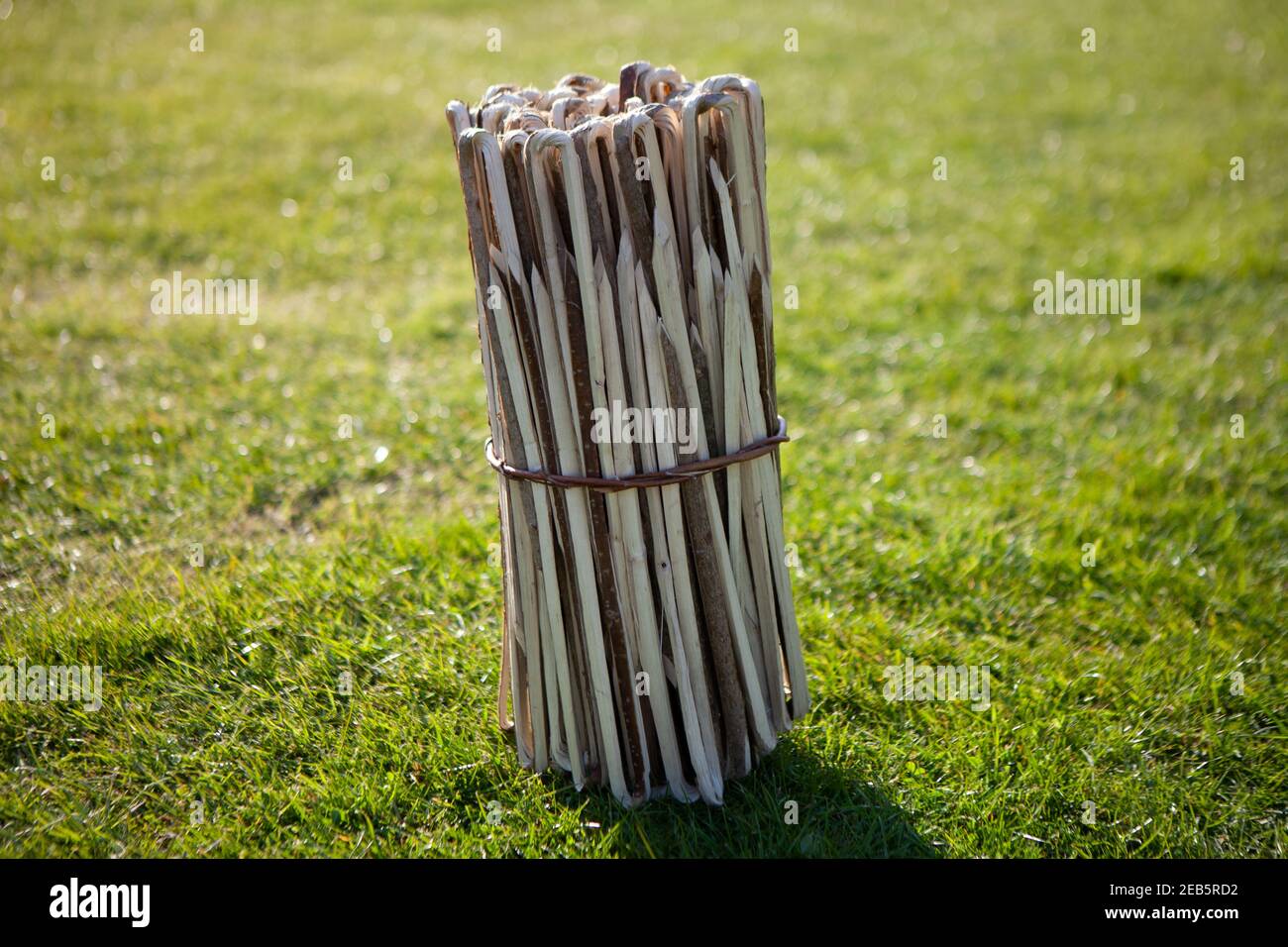 Traditional thatching tools and products Stock Photo - Alamy