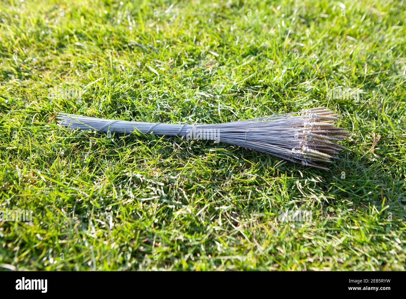 Traditional thatching tools and products Stock Photo - Alamy