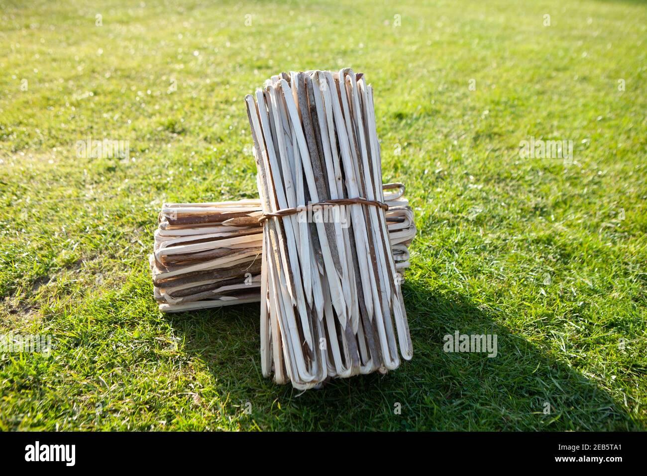 Traditional thatching tools and products Stock Photo - Alamy