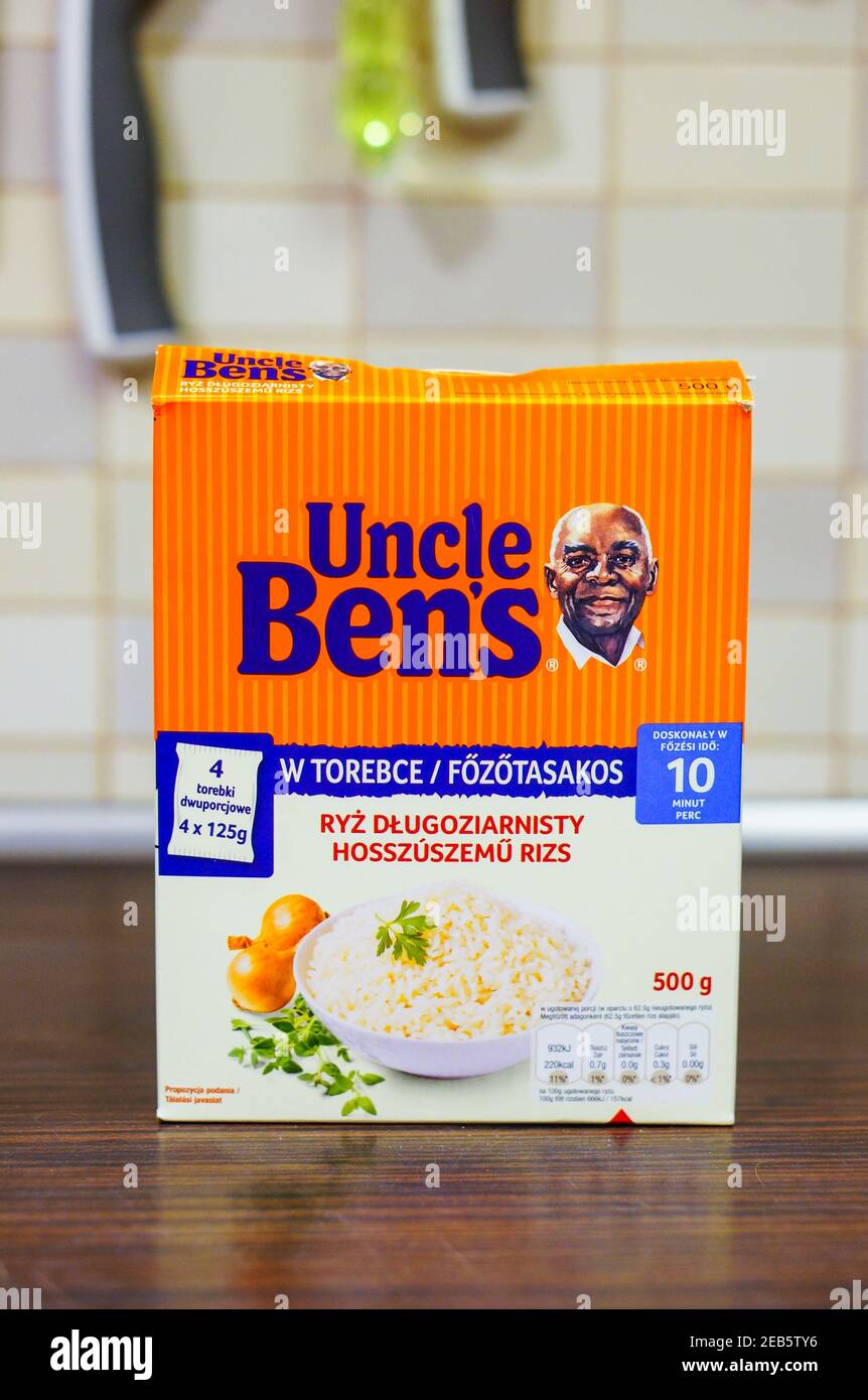 Box uncle bens rice hi-res stock photography and images - Alamy