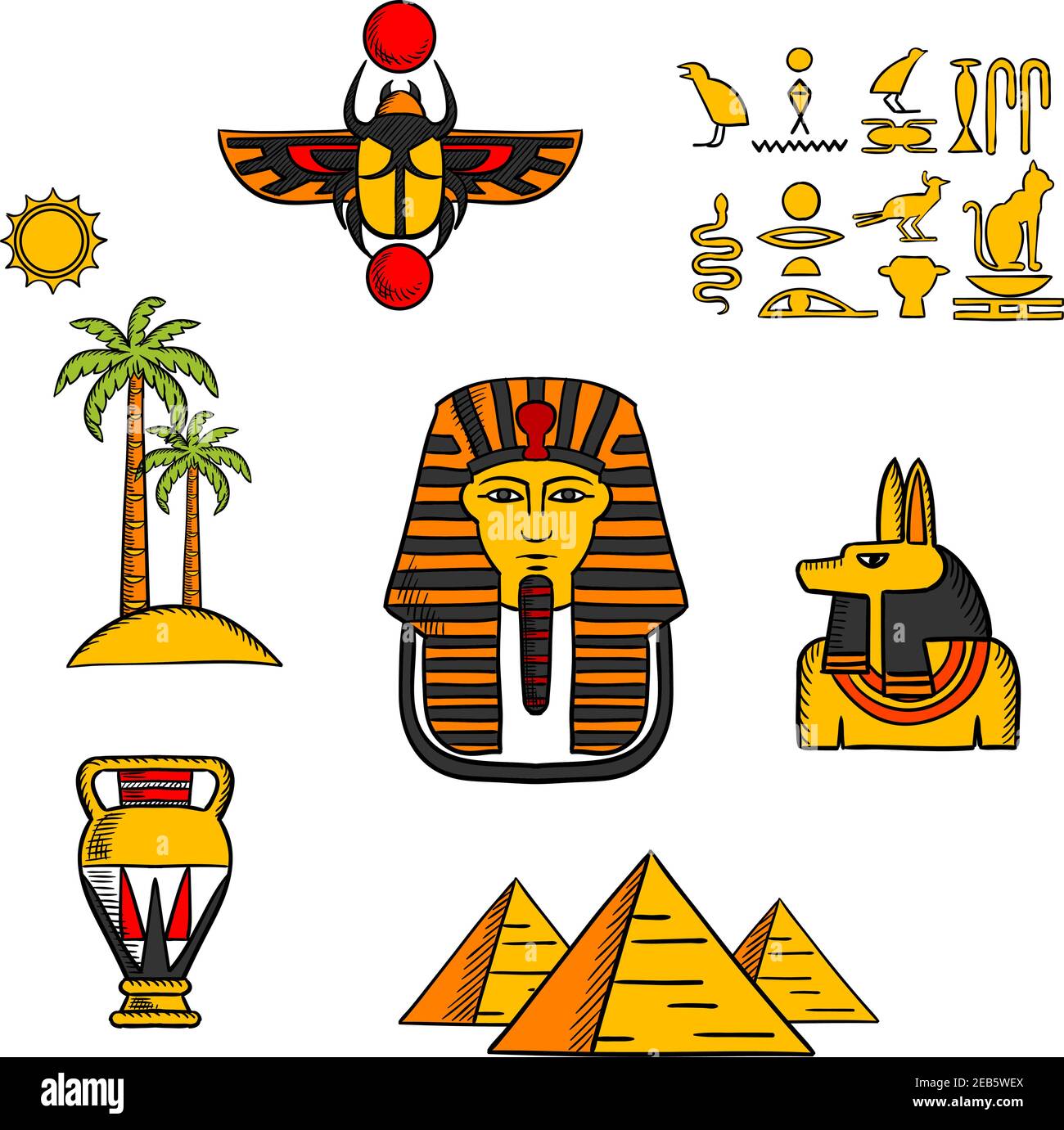 Egyptian Hieroglyphics Vector Vectors High Resolution Stock Photography ...