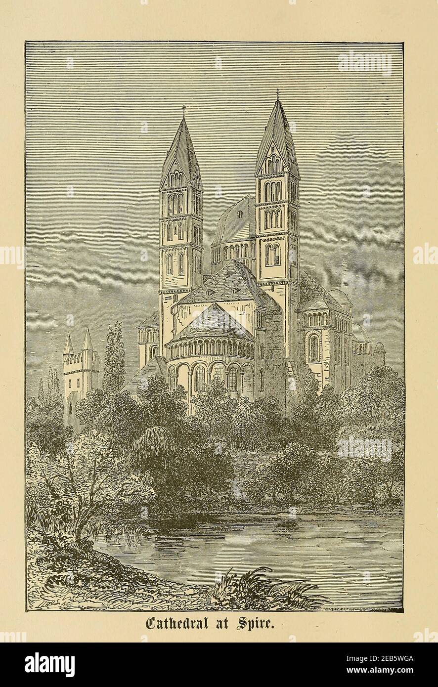 Cathedral at Speyer (older spelling Speier, known as Spire in French ...