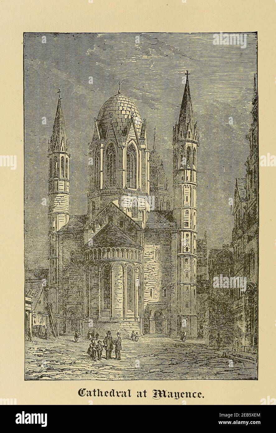 Cathedral at Mainz [Mayence], Germany From ' The pictorial Catholic ...