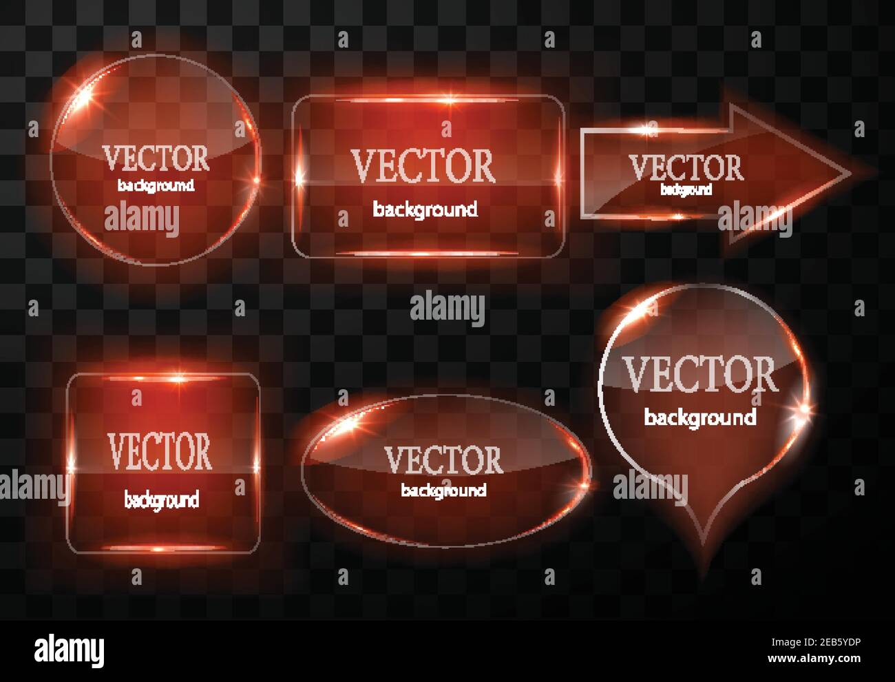 Glass vector button plane. Easy editable background Stock Vector Image & Art - Alamy