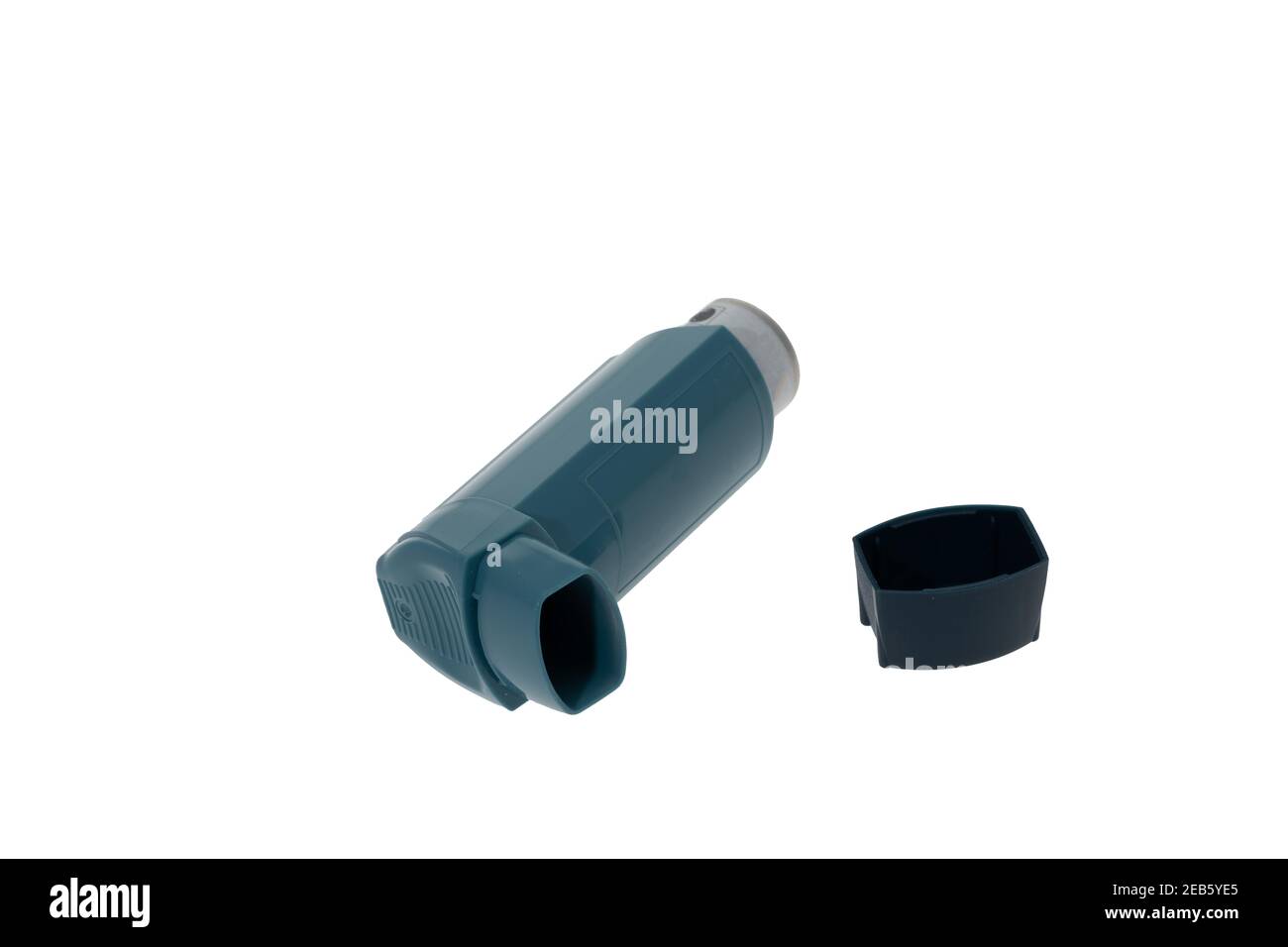 Asthma inhaler - white background Stock Photo - Alamy