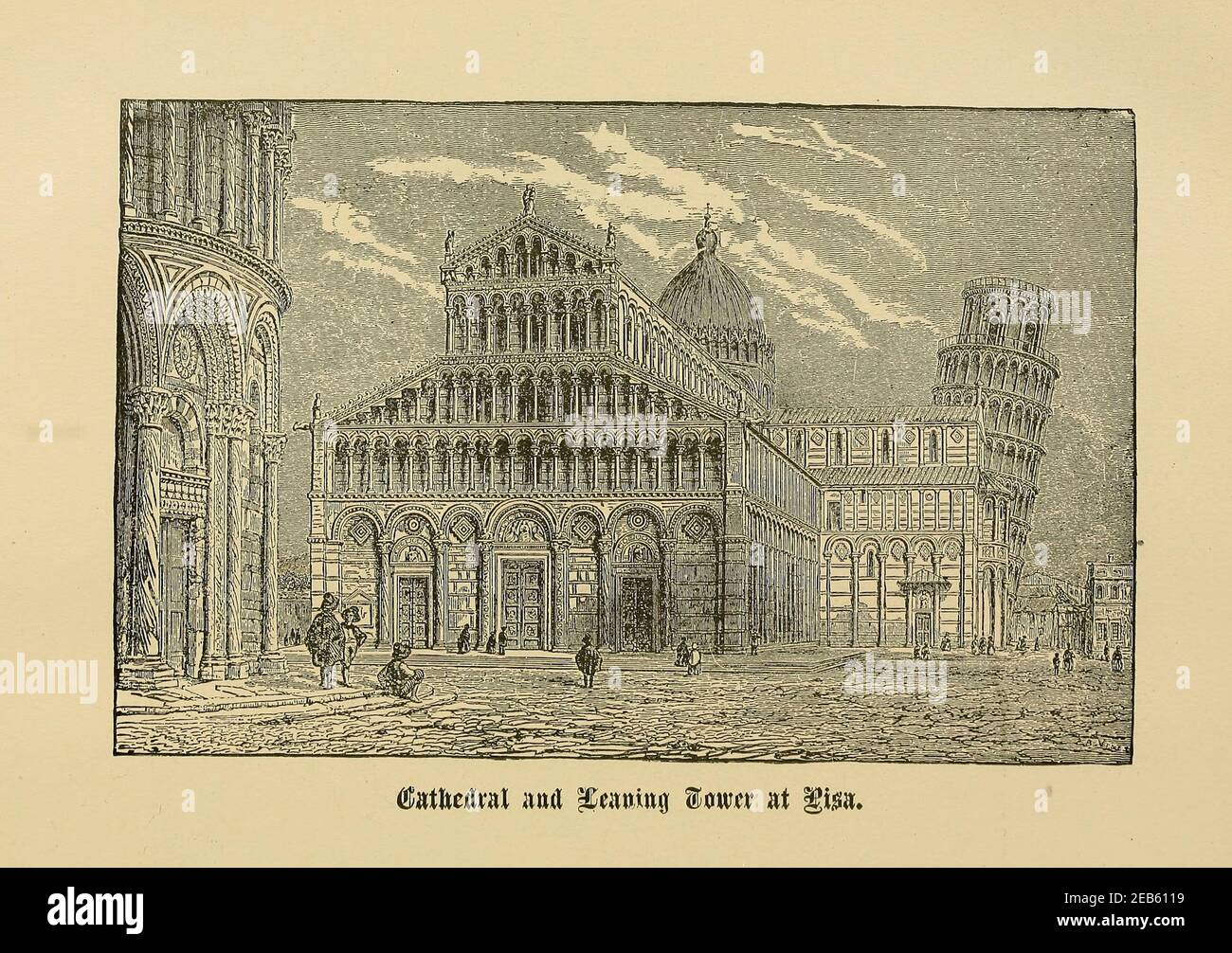 19th century engraving pisa tower hi-res stock photography and images ...
