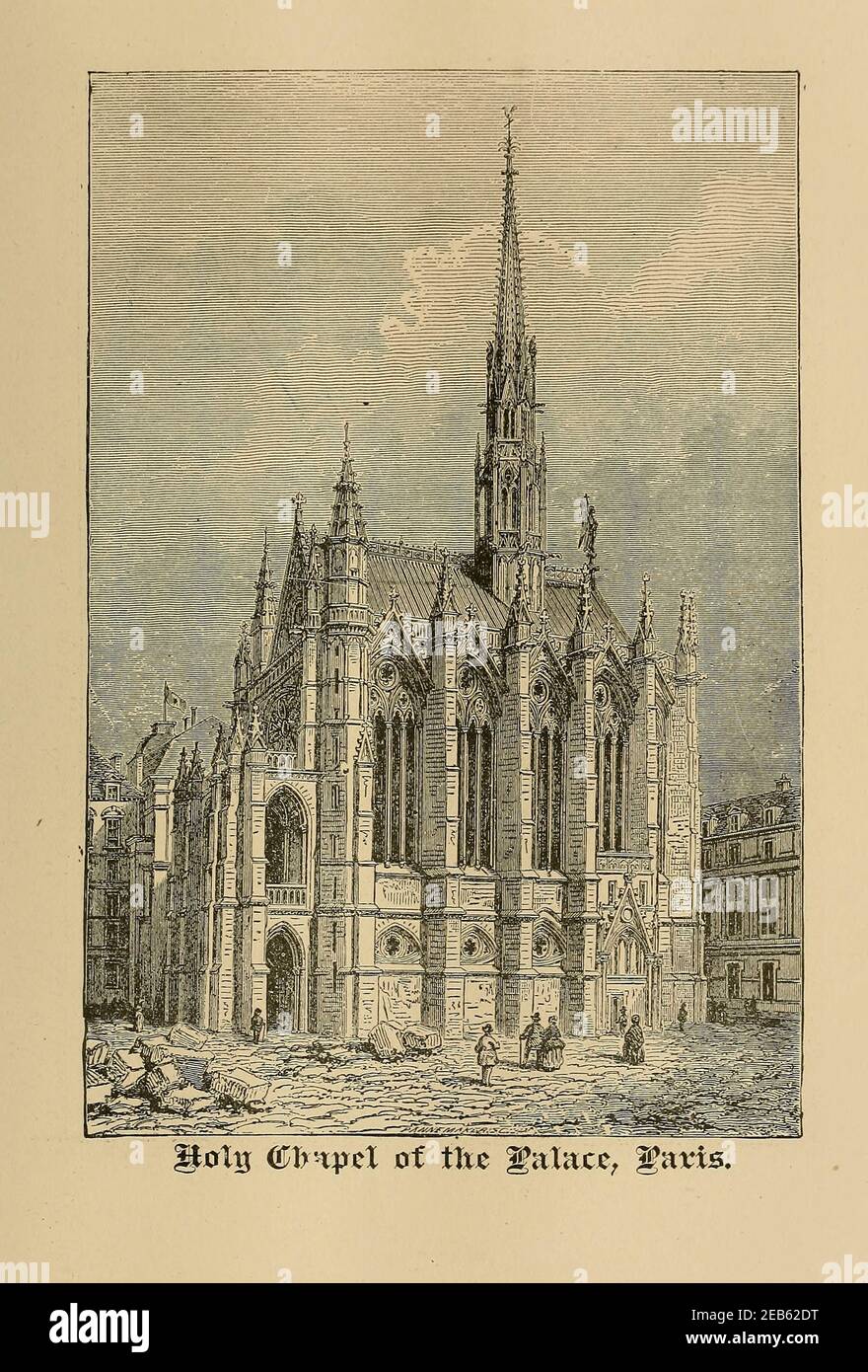 Holy Chapel of the Palace, Paris, France From ' The pictorial Catholic ...