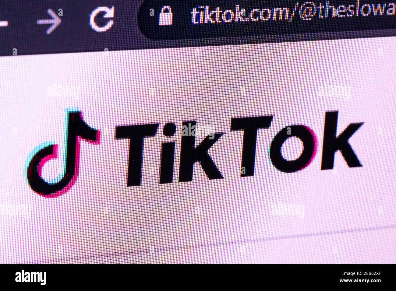 Close up of screen with the TikTok logo Stock Photo - Alamy