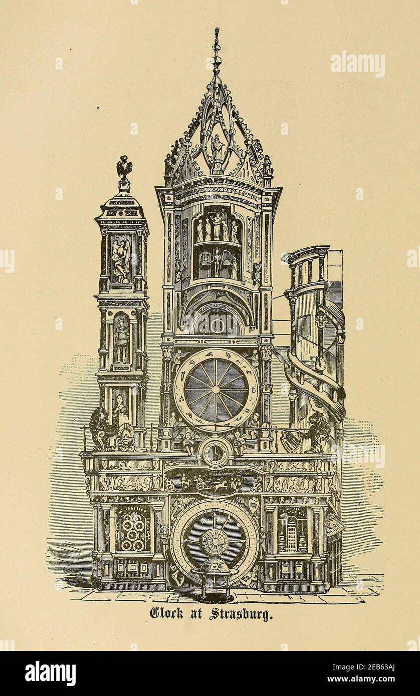 The Strasbourg astronomical clock is located in the Cathédrale Notre ...