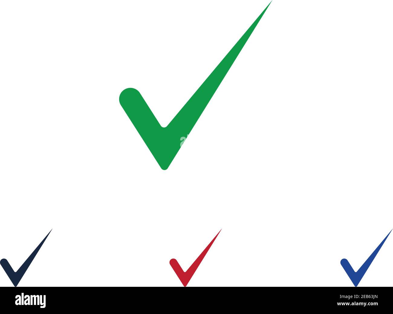 check mark icon vector illustration design template Stock Vector Image ...