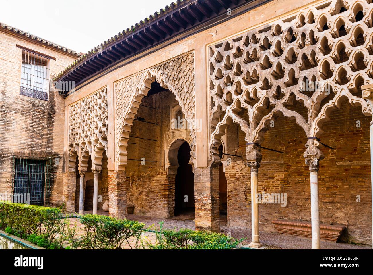Palace of the Real Alcazar of Seville in Andalusia, Spain Stock Photo ...