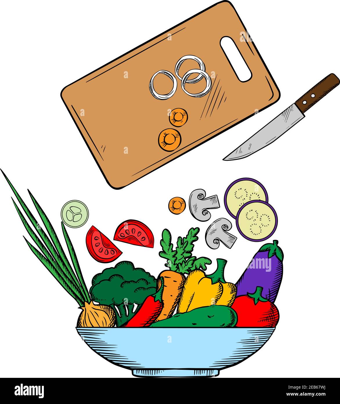 Red onion garlic parsley Stock Vector Images - Alamy