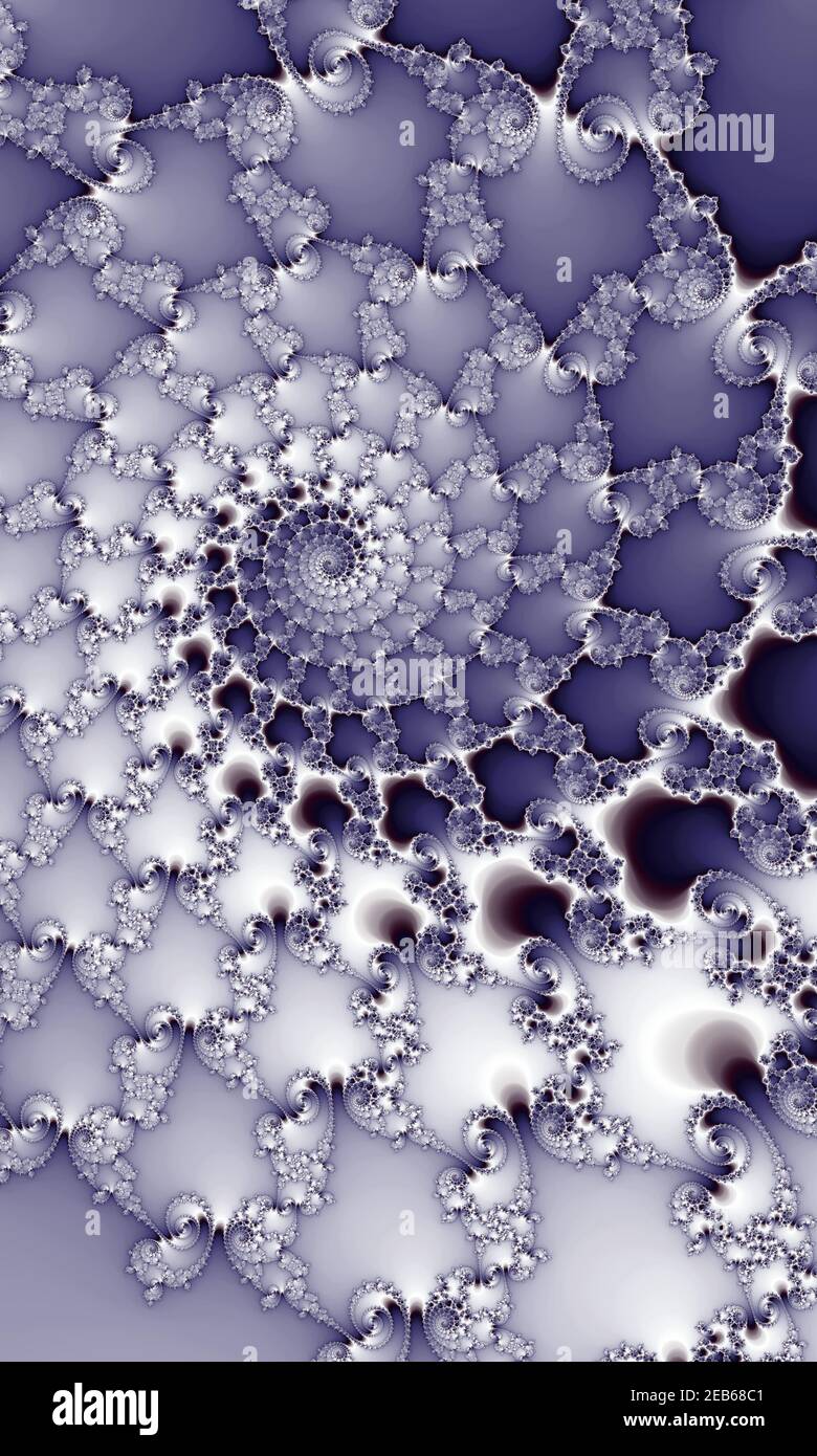 Fractal pattern lavender color endless spiral Stock Photo - Alamy