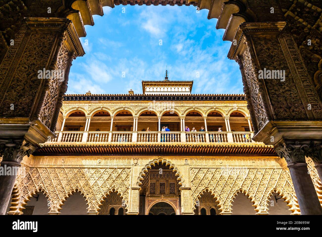 Palace of the Real Alcazar of Seville in Andalusia, Spain Stock Photo ...