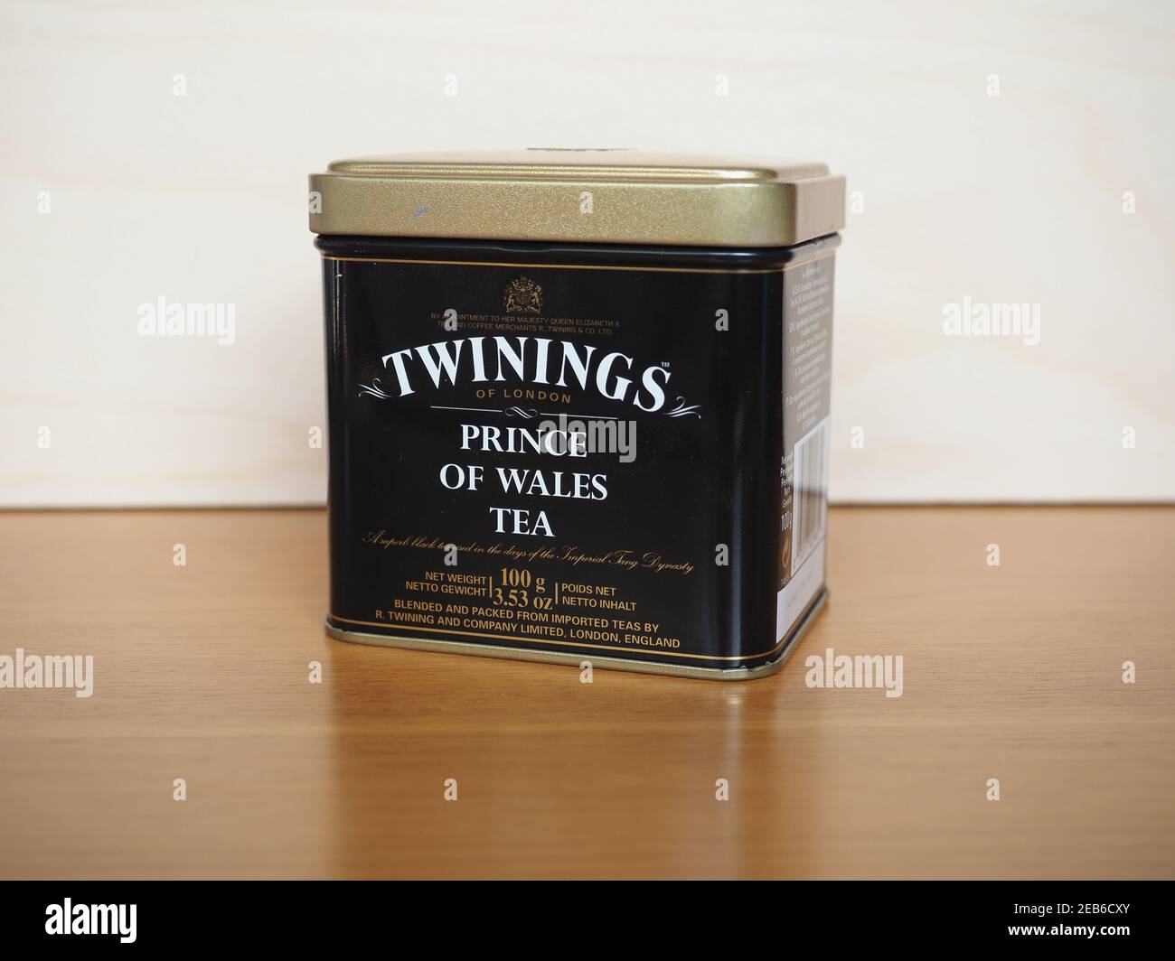LONDON, UK - CIRCA FEBRUARY 2021: Box of Twinings loose Prince of Wales ...