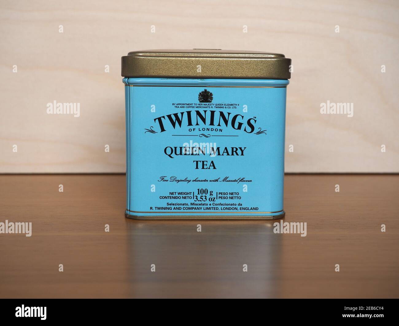 LONDON, UK - CIRCA FEBRUARY 2021: Box of Twinings loose Queen Mary tea ...