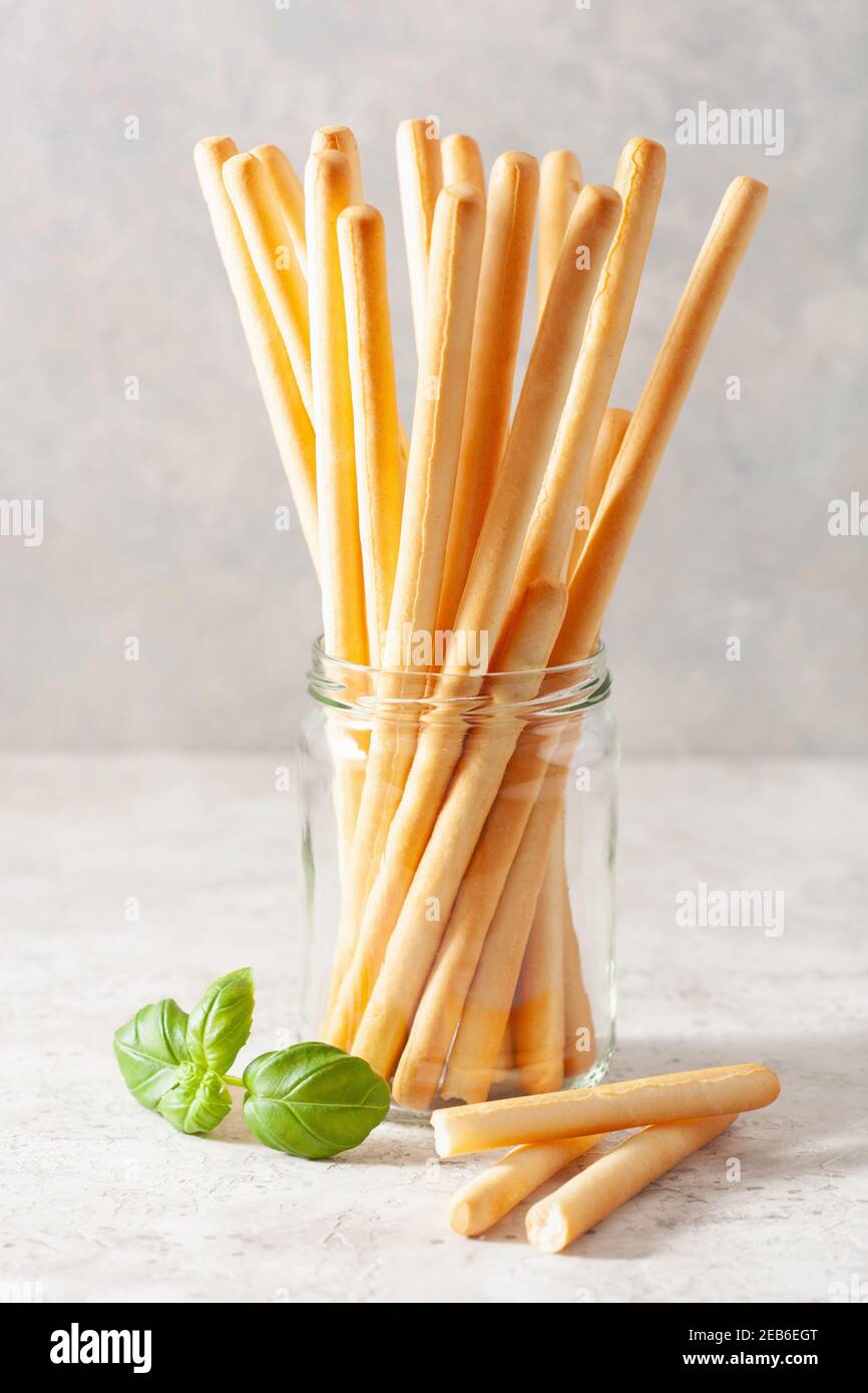 Cup bread sticks grissini hi-res stock photography and images - Alamy