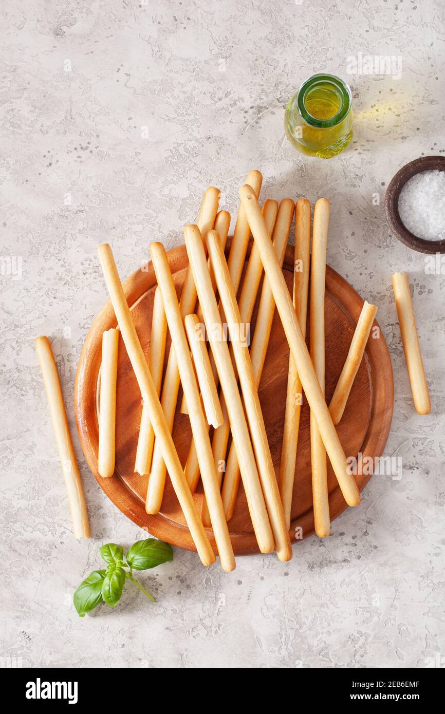 grissini crispy italian bread sticks Stock Photo - Alamy