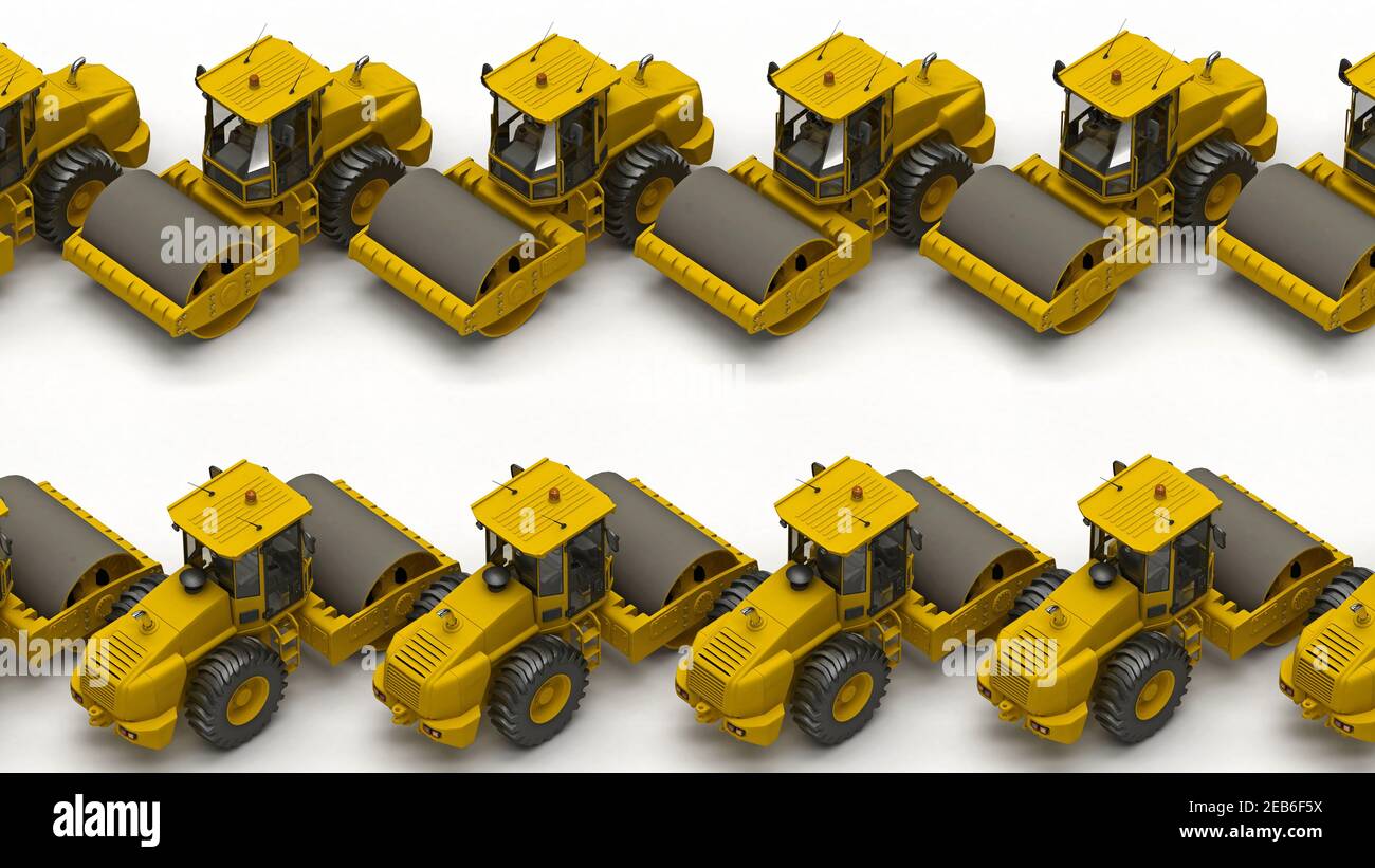 Tandem roller 3d hi-res stock photography and images - Alamy