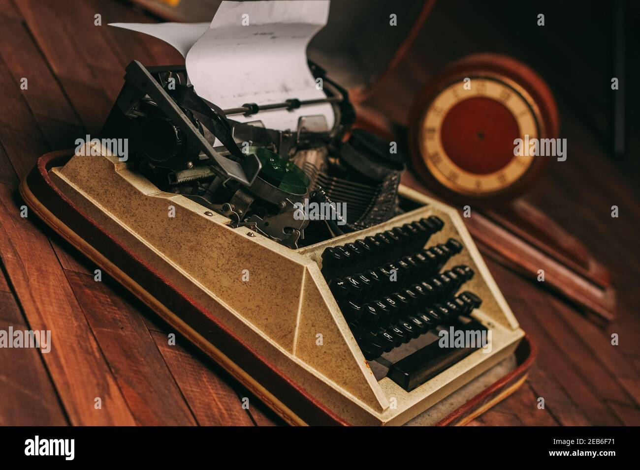 vintage journalist typewriter retro style nostalgia technology Stock ...