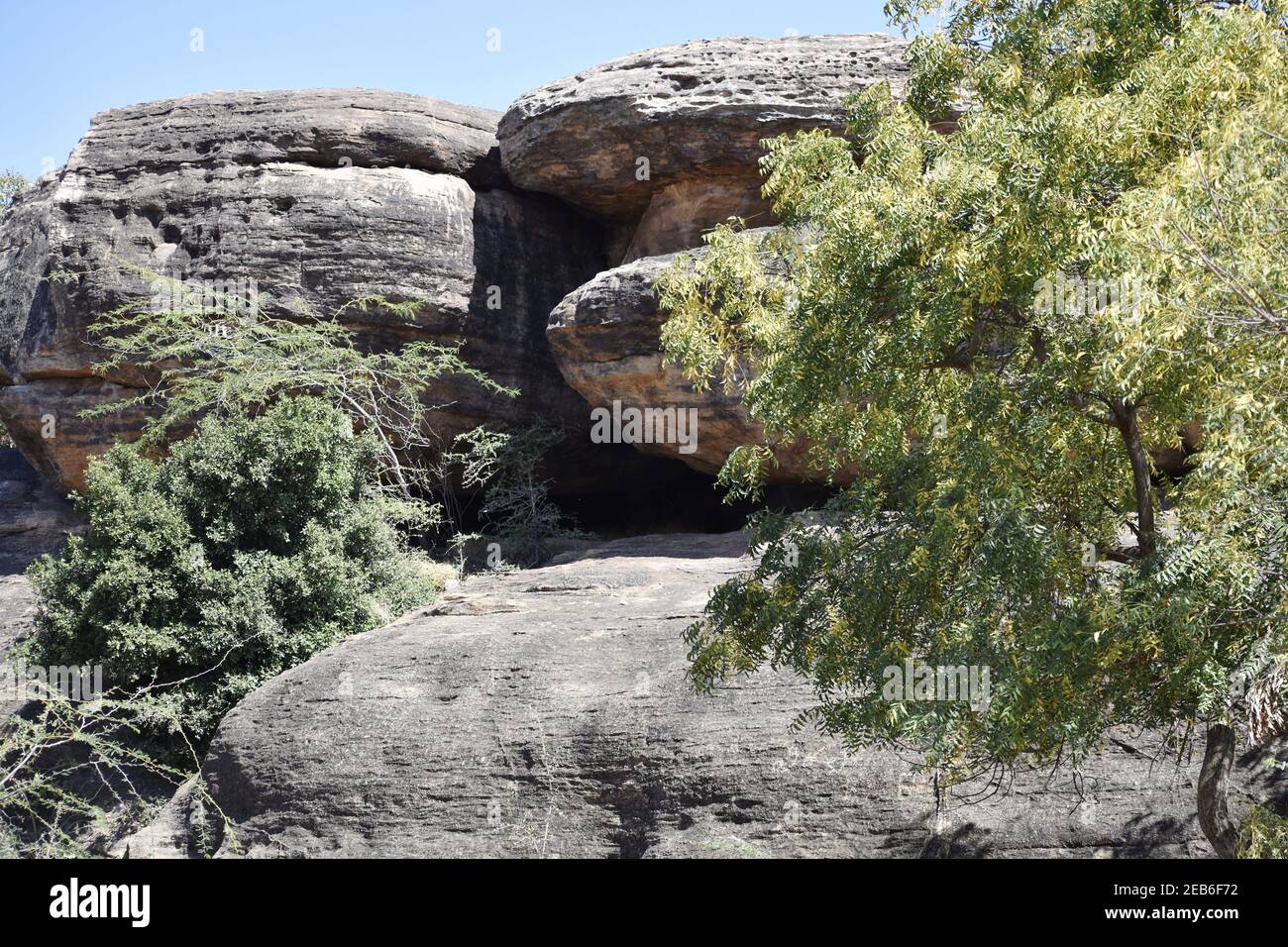 Beautiful shot of rocks on the beach Stock Photo - Alamy
