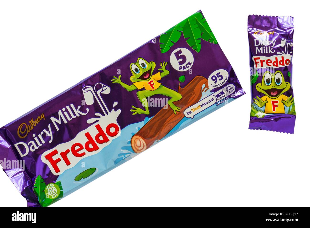 Cadbury dairy milk freddo bars of chocolate Cut Out Stock Images ...