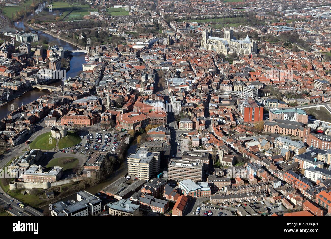Aerial View York Minster High Resolution Stock Photography and Images ...
