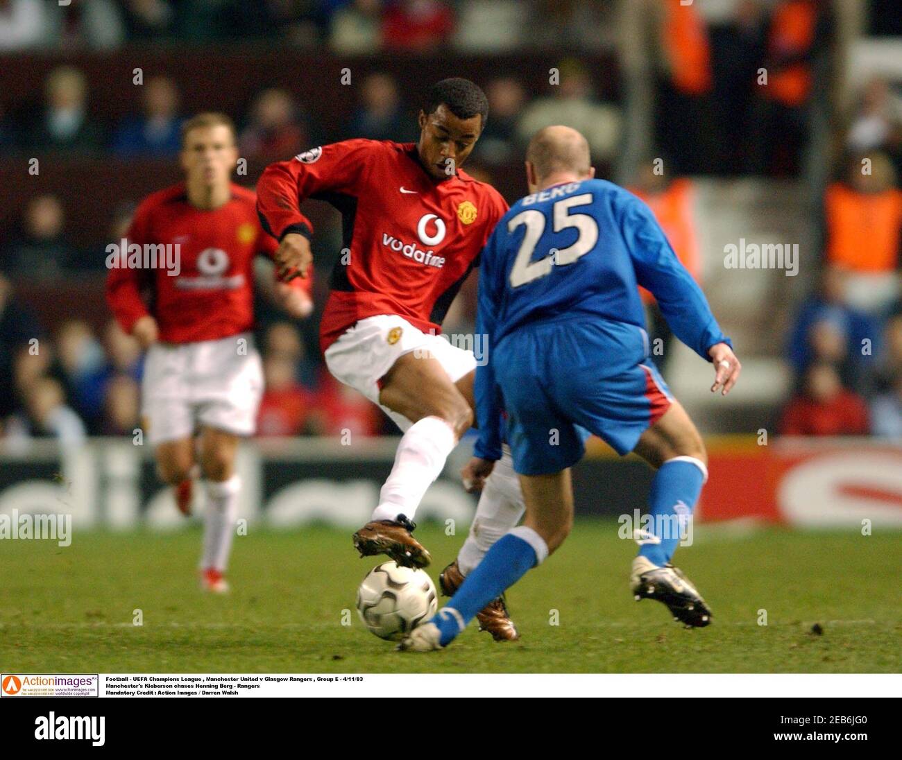 Rangers v manchester united henning berg hi-res stock photography and ...