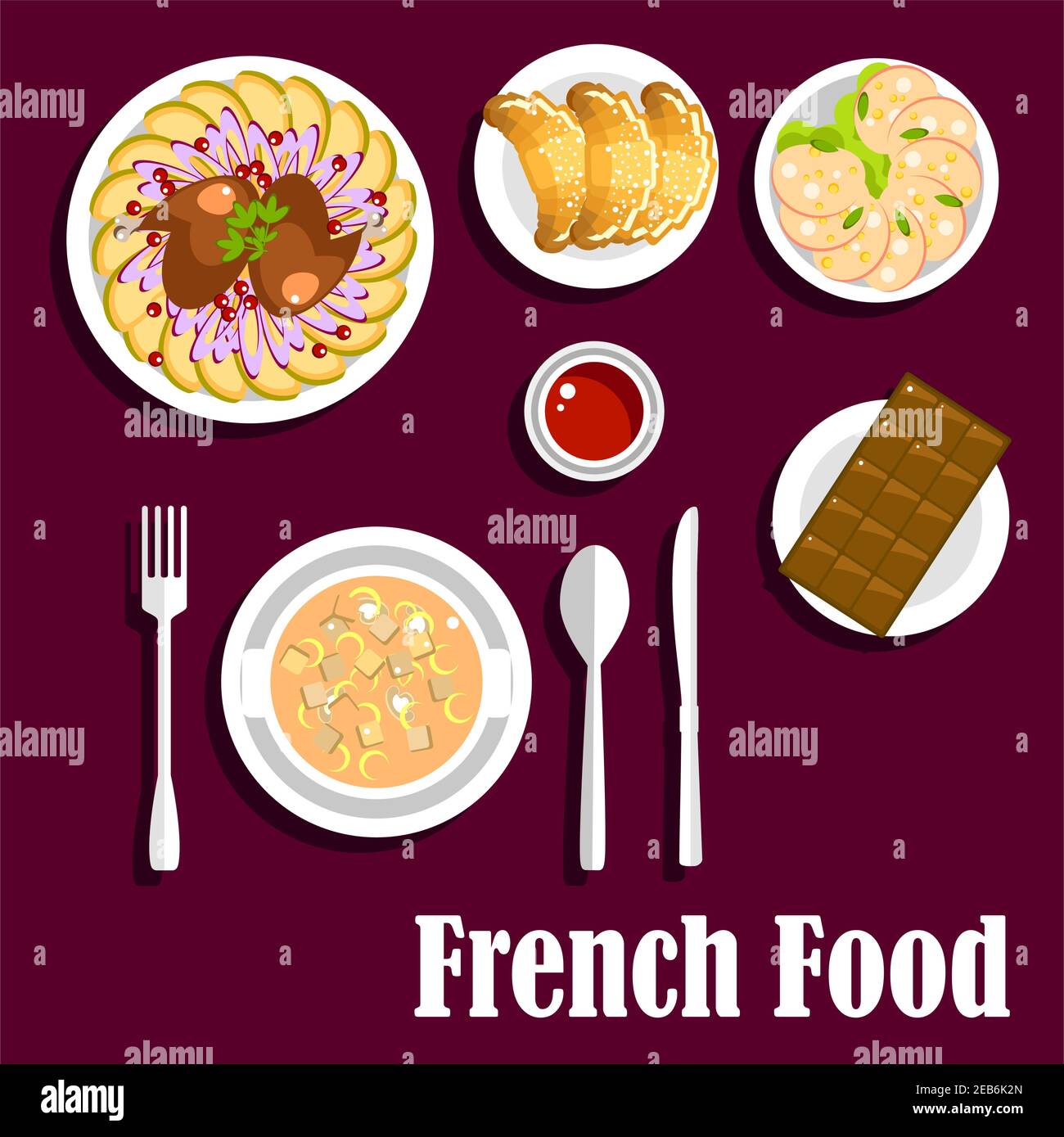 Vegetable soup croutons Stock Vector Images - Alamy