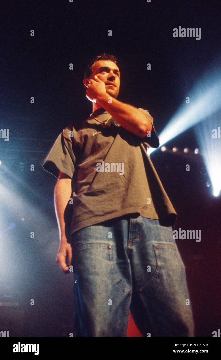 Blur performing at the Newport Centre on their Singles Night Tour, 4th ...