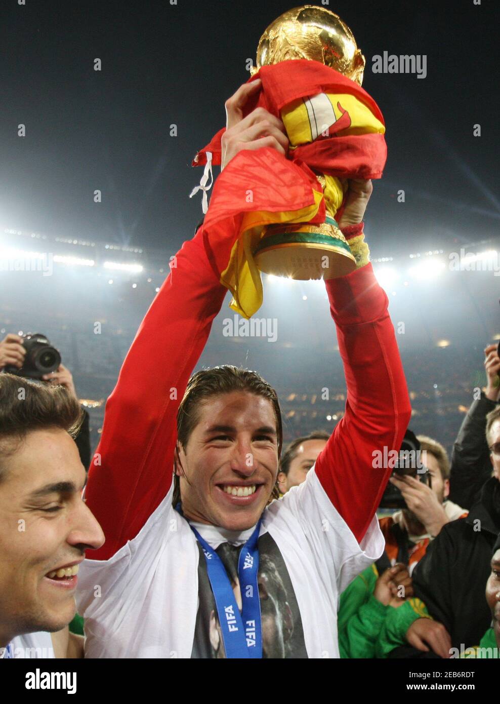 World cup 2010 spain trophy ramos hi-res stock photography and images ...