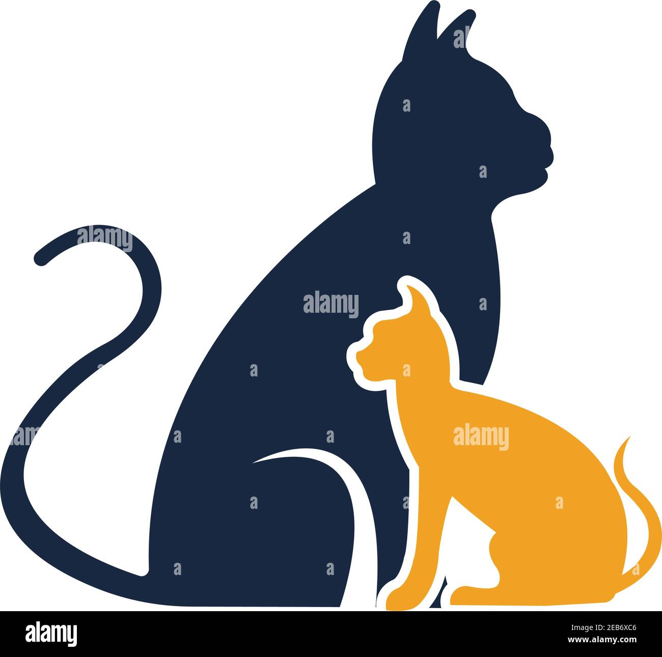 cat logo vector symbol illustration design template Stock Vector Image ...