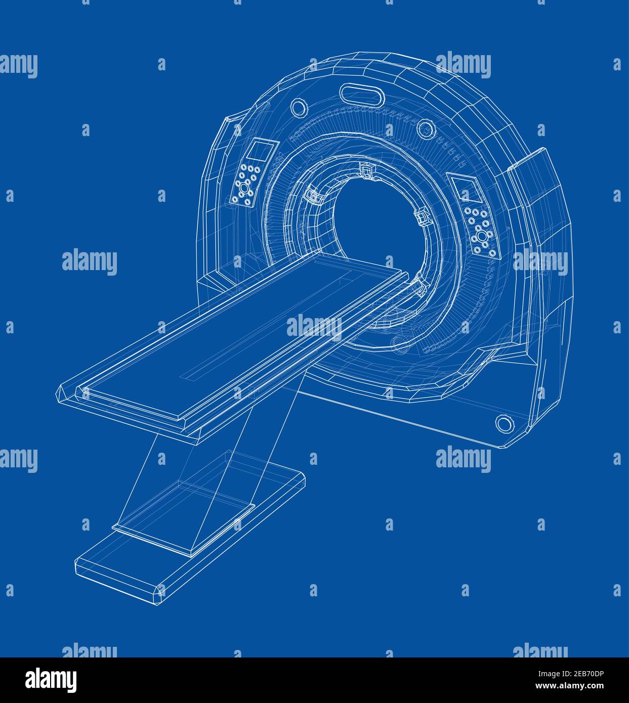 3d illustration of a MRI machine Stock Vector Image & Art - Alamy