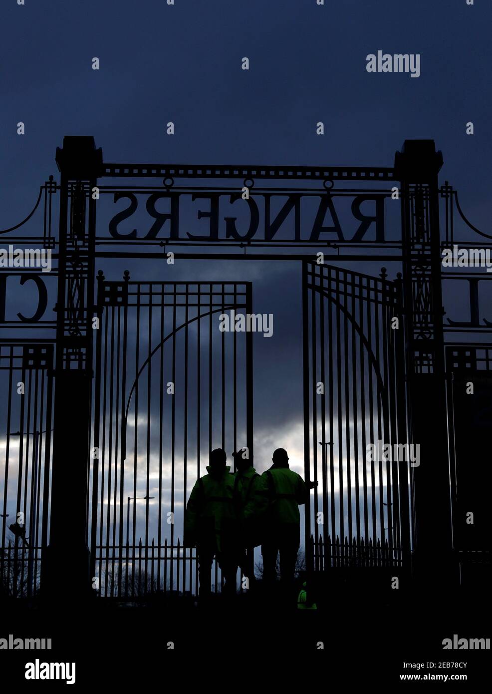 General view of the gates at ibrox stadium hi-res stock photography and ...