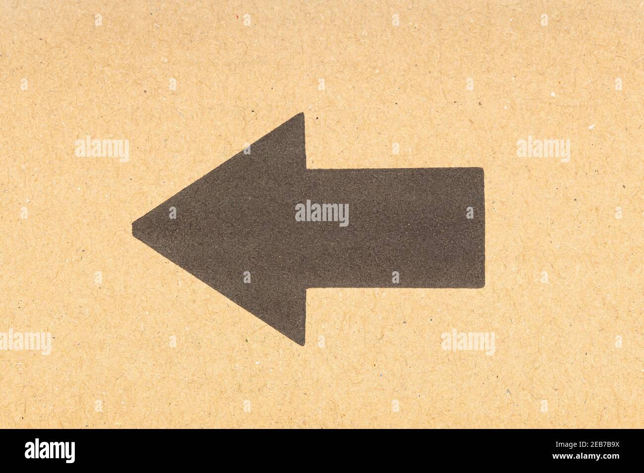 Up arrow on cardboard box hi-res stock photography and images - Alamy