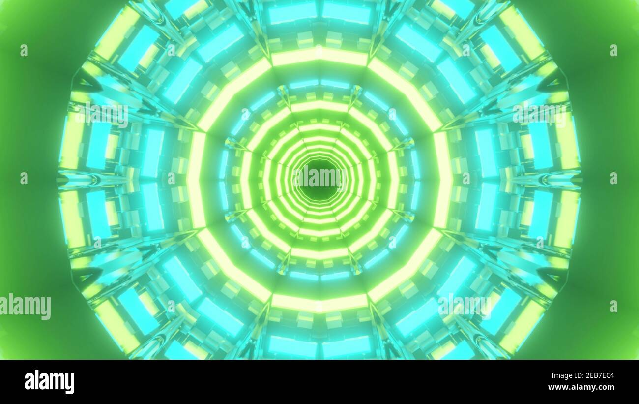 3d illustration of round shaped corridor Stock Photo - Alamy