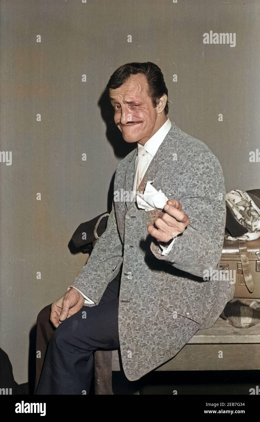 Der Schweizer Clown und Komiker Alfredo Smaldini, Deutschland 1960er ...